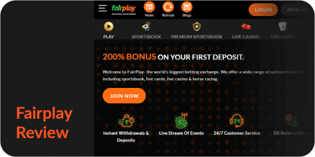 Fairplay Betting & Casino Site Official in India ᐉ Get Bonus ₹30,000 ...
